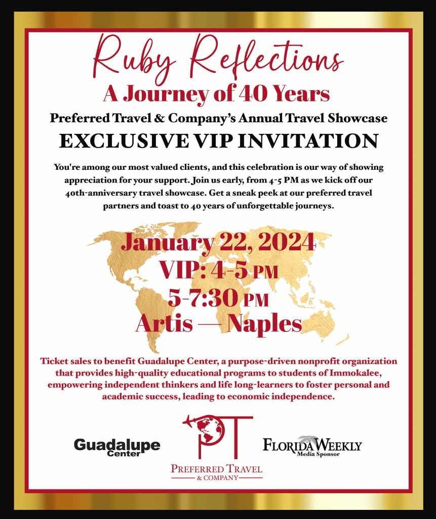 Preferred Travel: Ruby Reflections, VIP Invitation | Guadalupe Center | Your Donation Helps Us
